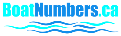 Boat Numbers Canada Boat Decals Registration Numbers Custom Boat Decal